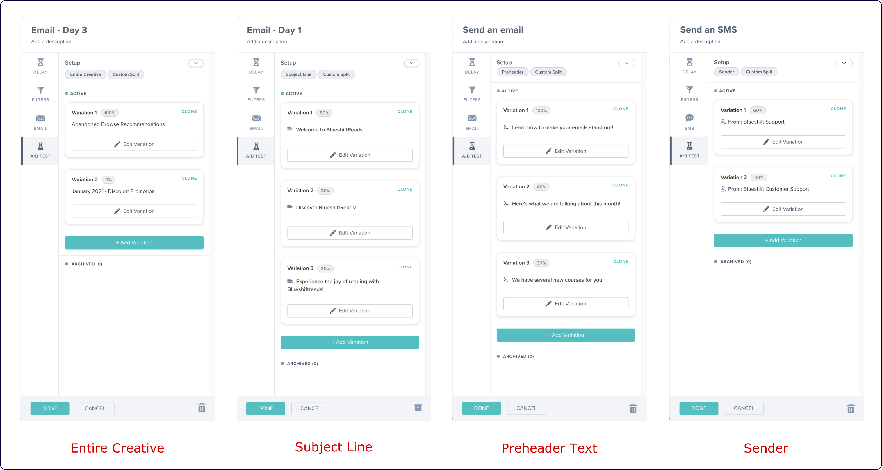 A/B test campaign templates – Help Center