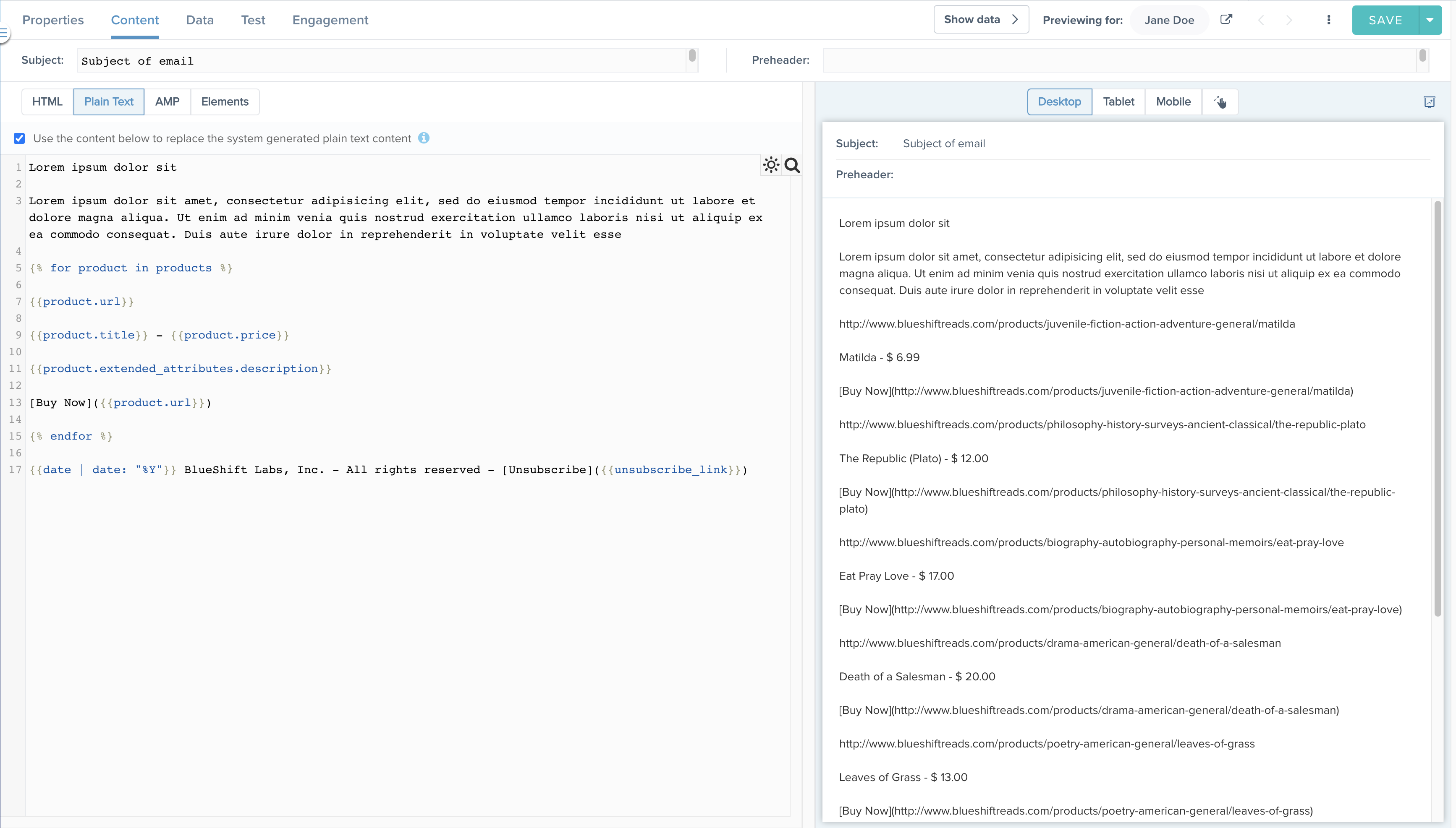 Design template with HTML Editor – Help Center