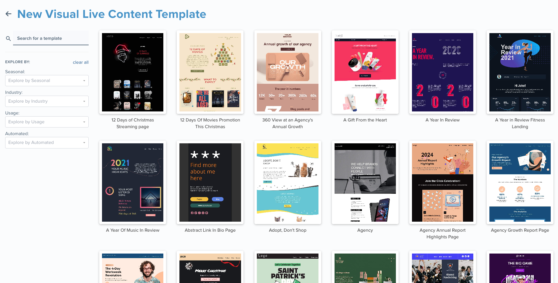 Designing live content using visual editor – Help Center